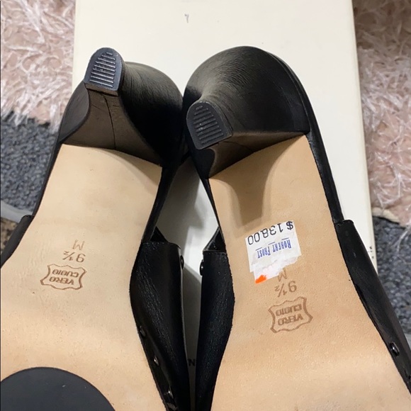 Vero Cuoio | Shoes | Vero Cuoio Leather New Black Heeled Shoes | Poshmark
